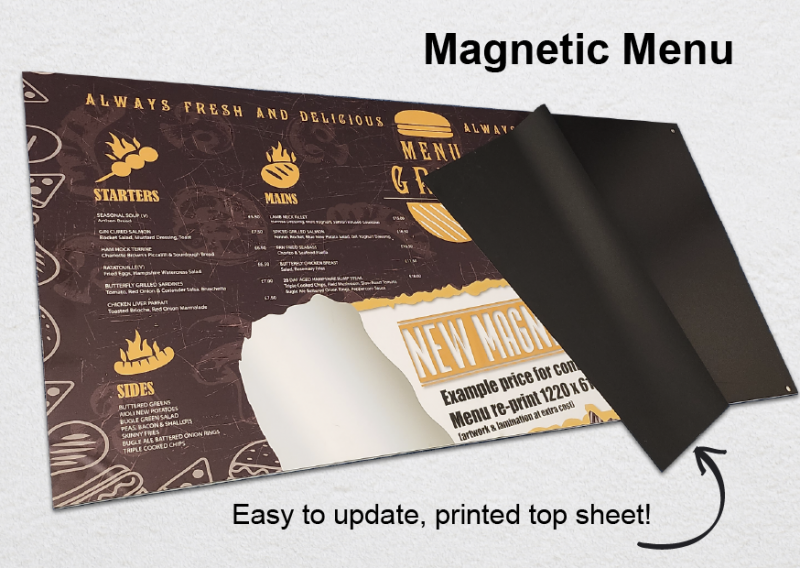 Menu Signs - The Sign Company Ltd.